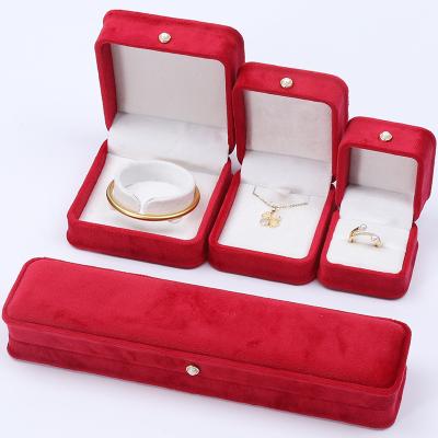China Wholesale Custom Velvet Jewelry Box for Necklace Bracelet Earrings Ring Packaging 300000 pcs Monthly Supply for sale