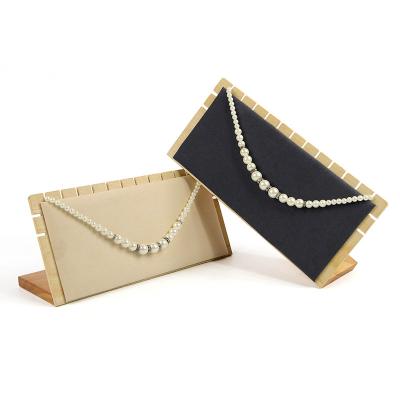 China Rectangular Notched Edge Wooden Jewelry Display Rack for Pendants - 300,000 Monthly Capacity with 20-Day Production for sale