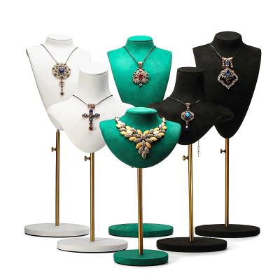 China Portable Detachable Soft Velvet Jewelry Display Mannequin - 300,000 Monthly Capacity, 5-7 Day Samples for sale