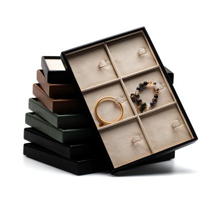 China Customizable Large Capacity PU Leather Jewelry Display Tray - 300,000 Pieces Monthly Supply with 20-Day Production for sale