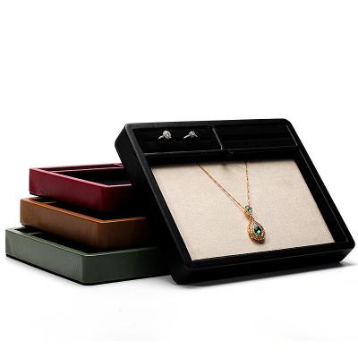 China Customizable Multi-Compartment PU Leather Jewelry Display Plate - 300,000 Pieces Monthly Capacity, 20-Day Production for sale