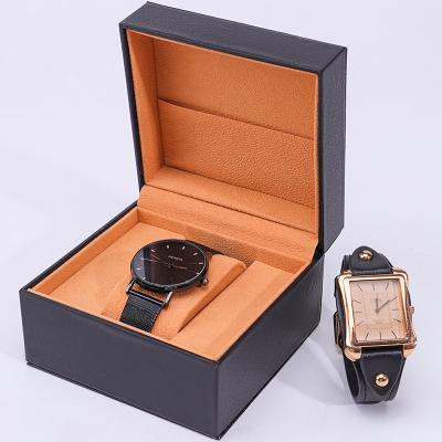 China Custom PU Leather Watch Storage Box with Jewelry Pocket - 300,000 Monthly Capacity, 20-Day Production for sale