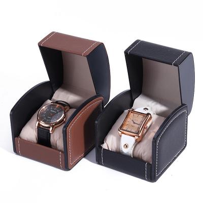 China Custom Flip Open Leather Watch Case with 300,000 Monthly Capacity and 20-Day Production for sale