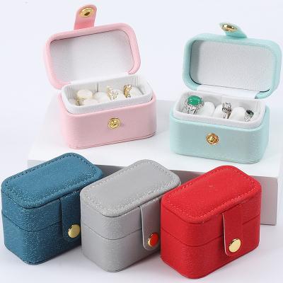 China Customizable PU Leather Ring Storage Box with Velvet Lining - 300 Pcs MOQ, 300K Monthly Capacity for sale