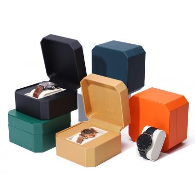 China Octagonal Clamshell PU Watch Box with Velvet Lining - 300,000 Monthly Capacity & 20-Day Production for sale