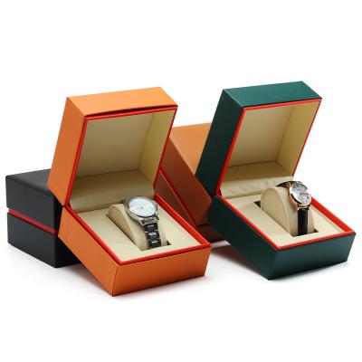 China Custom PU Leather Watch Case with Red Interior - 300,000 Monthly Capacity, 20-Day Production for sale