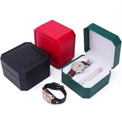 China Octagonal Leather Watch Storage Case with Multiple Compartments - Custom Logo & 300,000 Monthly Capacity for sale