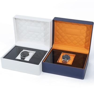 China Soft Touch PU Leather Watch Box with Wooden Interior - Customizable Luxury Packaging, 300,000 Monthly Capacity for sale
