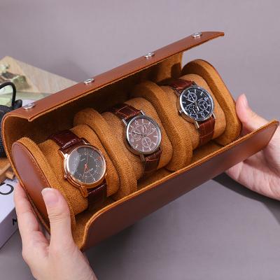China Customizable Multiple Cells PU Leather Watch Storage Case with Velvet Lining - 300,000 Monthly Capacity & 20-Day Production for sale