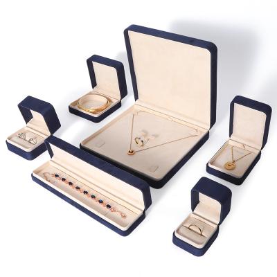 China Premium Blue Jewelry Packaging Box 10x8x3cm Wholesale with Custom Branding Options for Retail Display for sale