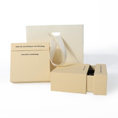 China Custom Eco Friendly Cardboard Yellow Drawer Jewelry Box for Necklace Earring Bracelet Ring for sale