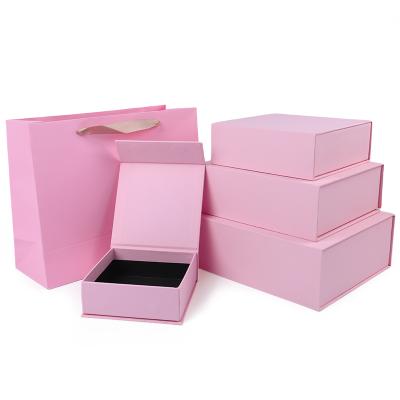 China Wholesale Custom Magnetic Gift Box Luxury Eco Friendly Cardboard Paper Pink Jewelry Box 200x150x50mm for sale
