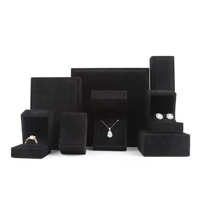 China Classic Velvet Luxury Jewelry Storage Box with Multiple Compartments - Available in 6 Colors & 3 Sizes for sale