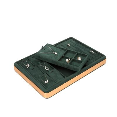 China Custom Luxury Velvet Jewelry Trays with Logo - 300,000 Monthly Capacity & 20-Day Production for sale