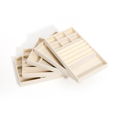China Customizable Luxury Velvet Jewelry Trays OEM Display for Rings Bracelets Necklaces 300000pcs Monthly Capacity for sale