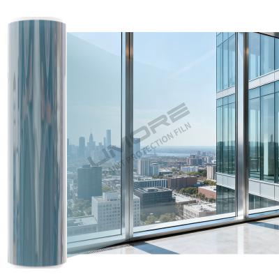China Building Privacy Window Film One Way Mirror Reflective Window Film Glass Foil Silver Insulation for sale