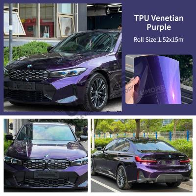 China 190 Micron TPU Color PPF With Air Channels Easy Install Color Paint Protection Film for sale