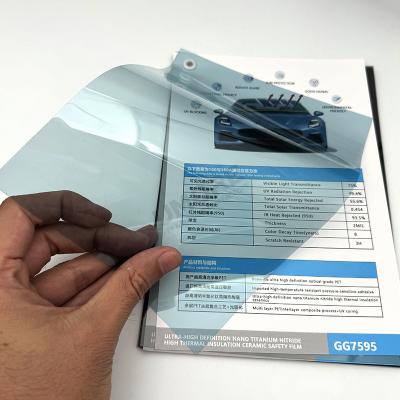 China VLT75% IR Reduction Solar Window Nano Ceramic Car Tint UVR99% 2 Mil for sale