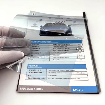 China PET 80% VLT Car Nano Ceramic Window Tint Film Window Privacy Film 2 Mil for sale