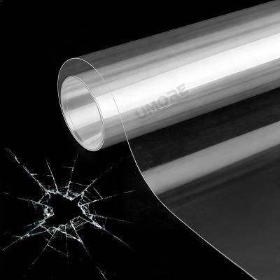 China Automotive Windshield Armor PET Safety Window Shatter Protection Film 1.52 X 30m Glass Shield for sale