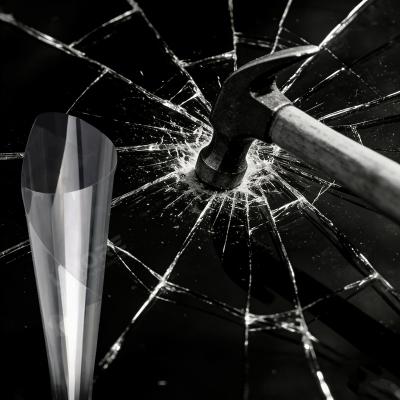 China 24mil Clear Safety Security Window Film Anti Shatter Glass Car Safety Window Tint Film for sale