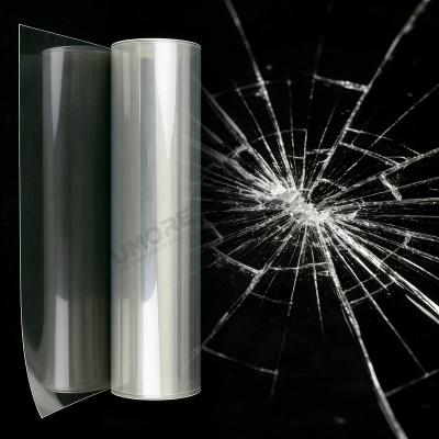 China Clear Transparent UV Protection Glass Protection 12 Mil Solar Control Safety Security Window Film for sale