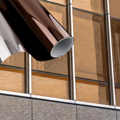 China Silver Reflective One Way Mirror Privacy Control Window Film For Building Architectural for sale