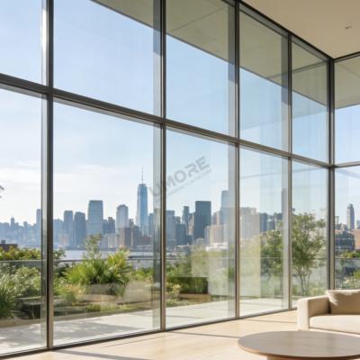 China Heat Insulation House One Way Vision Silver Reflection Building Glass Solar Tinting Film for sale