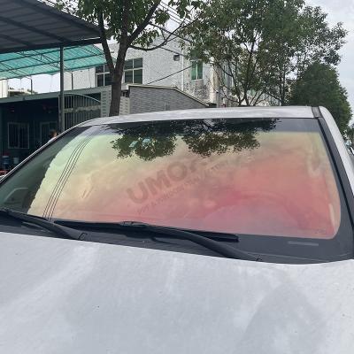 China 75% VLT 99% UVR Red PET Window Windshield Sun Control Solar Chameleon Car Window Tint for sale