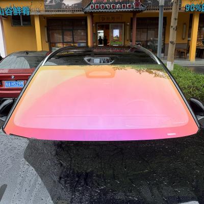 China Premium Red Chameleon Car Windshield Protection Tint Film EPU Explosion Proof Self Healing Car Window Shield Protective Films for sale