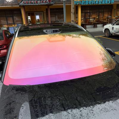 China 100% No Visual Distortion Ultra HD 1.22*15M High Hydrophobic Red EPU Windshield Protection Film WPF TPU Car Windshield PPF for sale