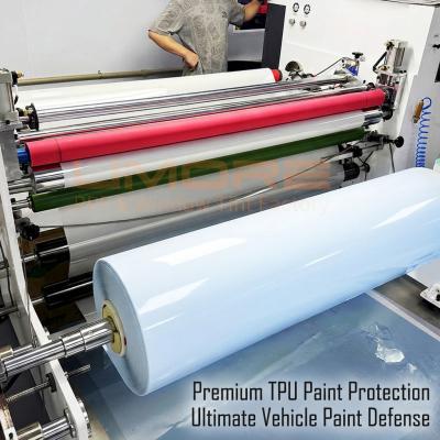 China Hydrophilic High Gloss TPU Car Body Film Non Yellowing Clear TPU Paint Protection Film for sale