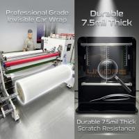 China Self Healing TPU 7.5mil PPF Car Paint Film Transparent 60in X 50ft Anti Yellowing High Gloss for sale