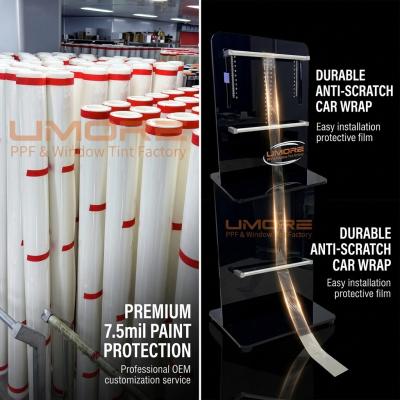 China OEM Services Hydrophobic 7.5mil TPU Car Paint Protection Wrap 1.52 X 15m for sale