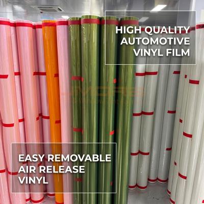 China Removable Matte Chrome Alexander Silver Color Car Body Wrap Film 6 Mil 150 Micron for sale