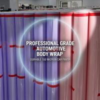 China PET Car Body Wrap Film 6mil 150 Micron Vinyl Wrap Rolls Stretchable for sale