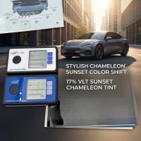 China VLT17% Window Tint Film For Car Windshield Colored Sunset Chameleon Film UV Proof for sale