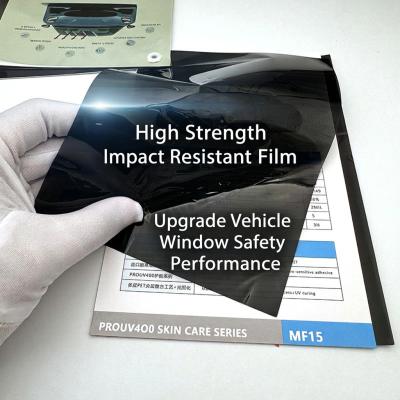 China Clear 1.52 X 15m Waterproof Explosion Proof Windshield Rainproof TPU Window Tint Film for sale