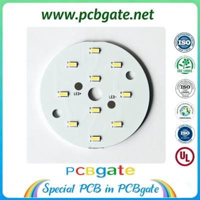 China HASL Lead-Free Finish Aluminum PCB with High Thermal Conductivity and 0.075mm Ultra-Fine Line Width for LED Lighting for sale
