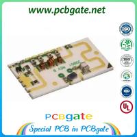 China AI2O3 96.5％ Gold Thread Automobile Electronic Igniter Ceramic PCB Board for sale