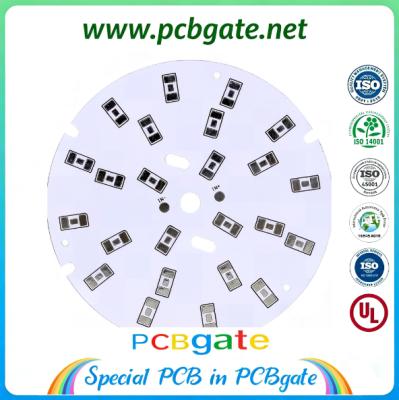 China Round LED Aluminum PCB (MCPCB) with High Thermal Conductivity, Custom Round/Ring Shapes, and Integrated Design for LED Lighting for sale