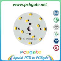 China 3020 SMD Round LED Aluminum PCB with High Thermal Conductivity for Ceiling Lights & Downlights for sale