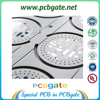 China Custom Irregular/Round LED Aluminum PCB (MCPCB), High Thermal Conductivity Complex Circuit LED Board for sale