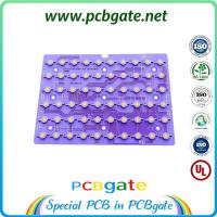 China Panelized LED Aluminum PCB (MCPCB), High Thermal Conductivity 60-LED Mass Production Circuit Board for sale