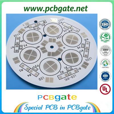 China 6/12-COB Round High-Power LED Aluminum PCB (MCPCB), High Thermal Conductivity Spotlight/High-Bay Light Source Circuit Board for sale