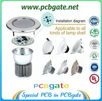 China Round LED Aluminum PCB Module for Downlights (MCPCB), High Thermal Conductivity Board Compatible with Universal Downlight Housings for sale