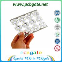China High Thermal Conductivity Aluminum PCB with Panelized Design and Standard Round Layout for LED Lighting for sale