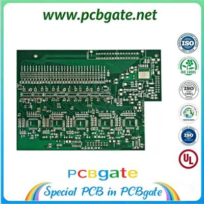 China HASL 2 Layers PCB FR4 PCB Plate with Minimum Hole Diameter 0.1mm for Car Alarms for sale