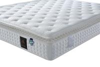 China Medium Firm Pocket Spring Mattress With Ice Silk Top Natural Latex Foam for sale