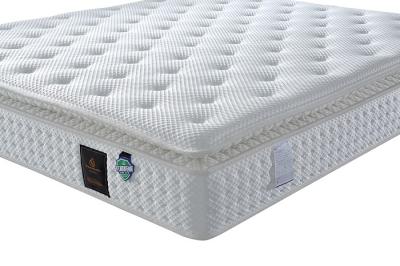 China Medium Firm Pocket Spring Mattress With Ice Silk Top Natural Latex Foam for sale